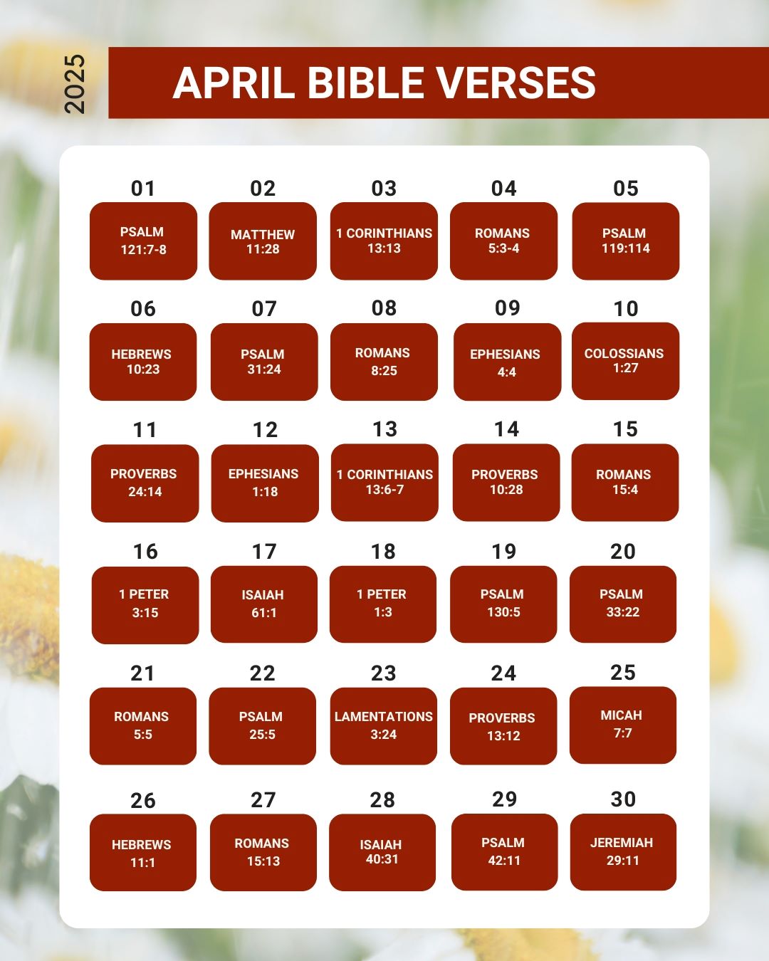 April 2025 Bible Verse Calendar | Bible Gateway News & Knowledge